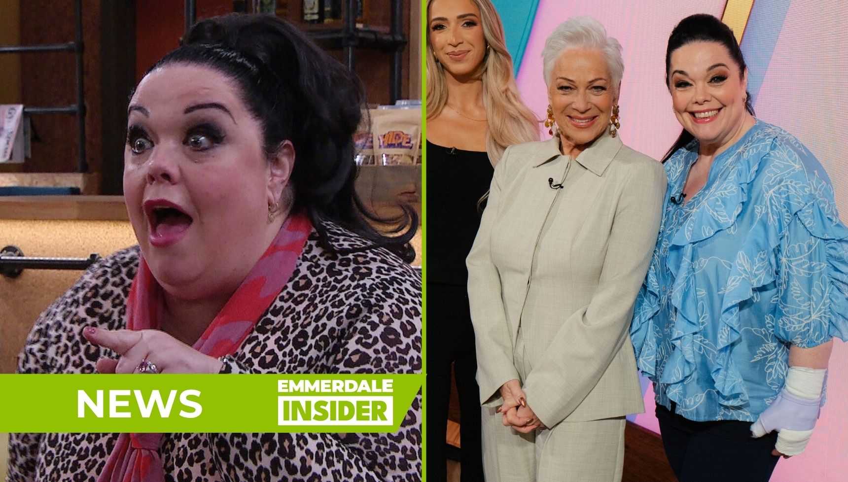 What happened to Lisa Riley's arm in real life as Mandy explains her injury
